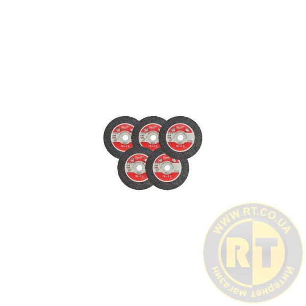 ᐉ Отрезной диск по металу 76мм (5 шт) MILWAUKEE - rt.co.ua