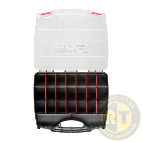 ᐉ Органайзер 15" 380*310*60мм INTERTOOL BX-4002 - rt.co.ua