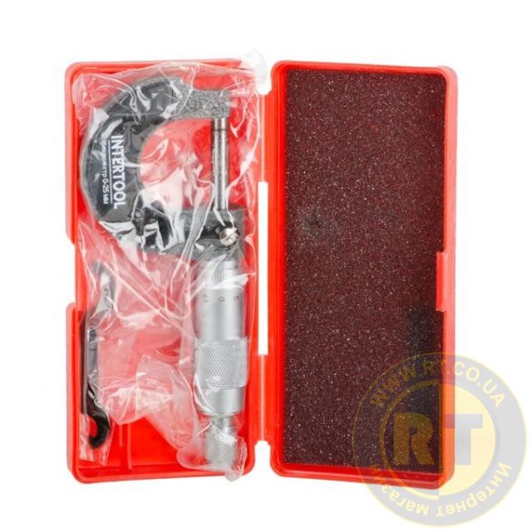 ᐉ Микрометр 0-25 мм INTERTOOL MT-3041 - rt.co.ua