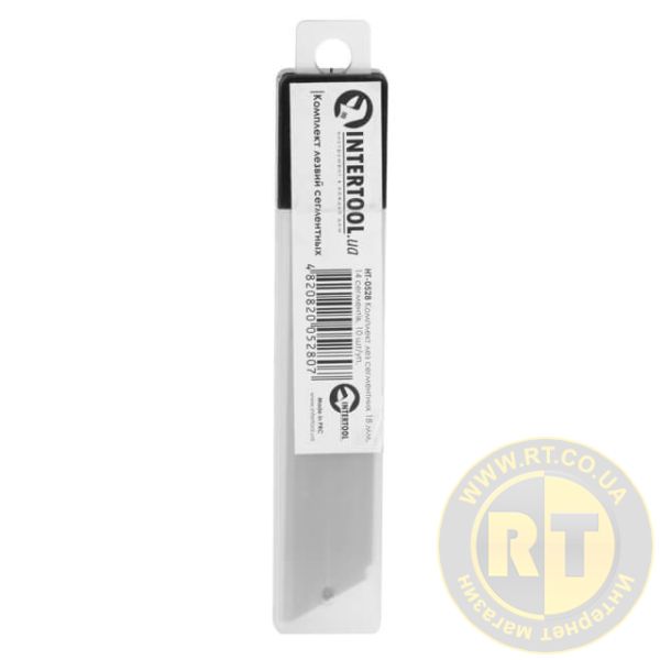 ᐉ Комплект лез сегментних 18 мм, 14 сегментів, 10 шт/уп. INTERTOOL HT-0528 - rt.co.ua