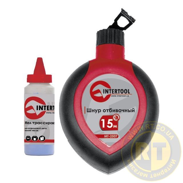 ᐉ Шнур отбивочный 30 м с корректором INTERTOOL MT-2506 - rt.co.ua