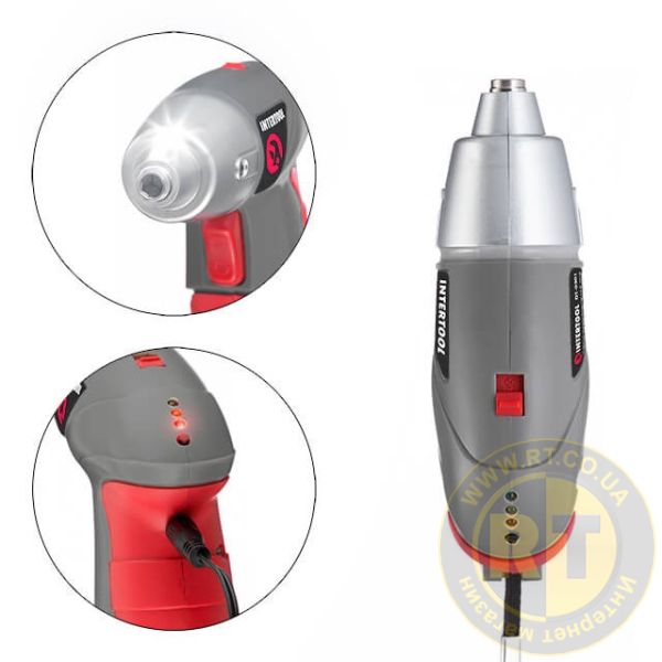 ᐉ Отвертка аккумуляторная 3.6V, NiCd, кейс+насадки INTERTOOL DT-0301 - rt.co.ua