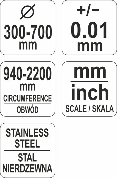 ᐉ Циркометр для круга - 940-2200мм и диаметра 300-700 мм с метр. и дюйм ...