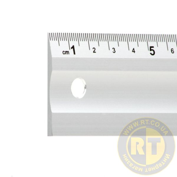 ᐉ Линейка строительная алюминиевая 300 мм INTERTOOL MT-2000 - rt.co.ua