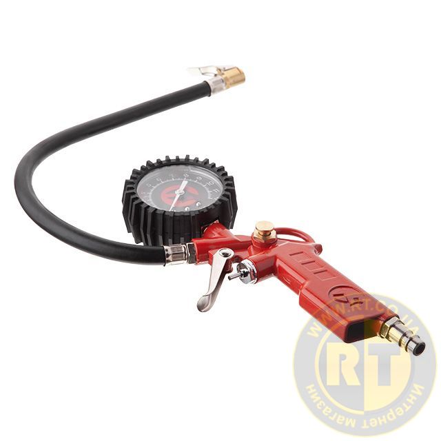 ᐉ Пістолет для підкачування коліс з манометром пневматичний (блістер) INTERTOOL PT-0503 - rt.co.ua