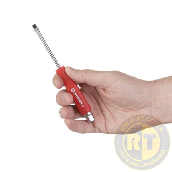 ᐉ Отвертка ударная SL5*75 мм, Cr-V INTERTOOL HT-0481 - rt.co.ua